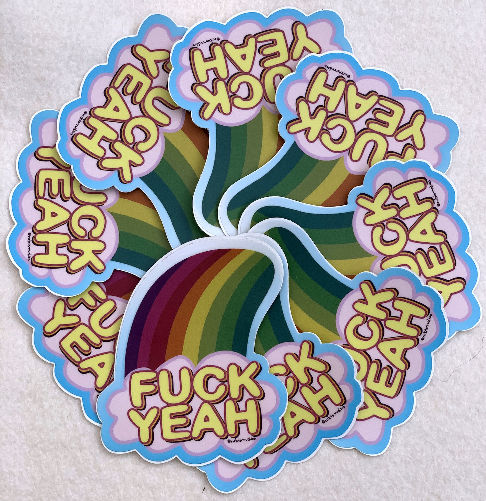 Fck Yeah Sticker - Etsy
