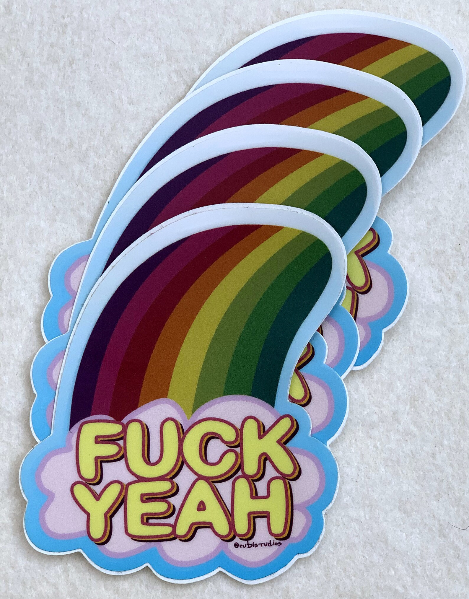 Fck Yeah Sticker - Etsy