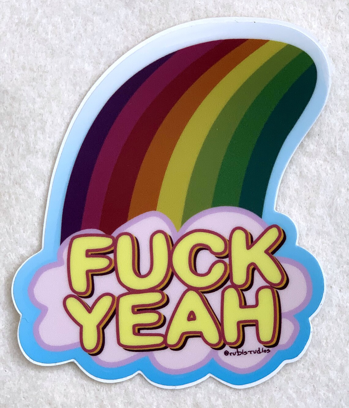 Fck Yeah Sticker - Etsy