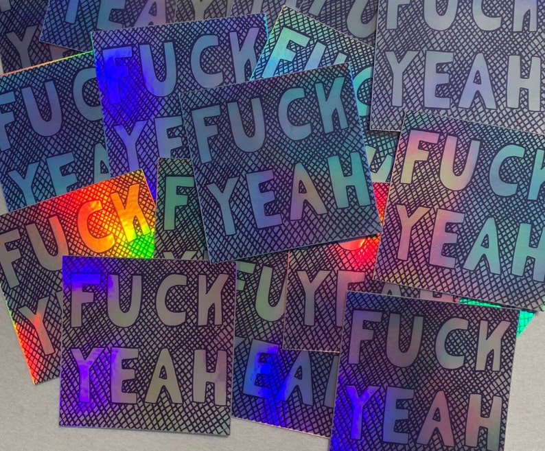 Fck Yeah Sticker - Etsy