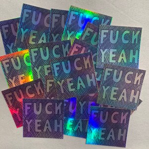 Fck Yeah Sticker - Etsy