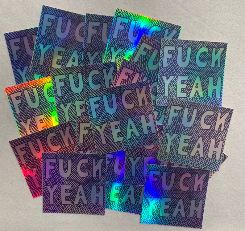 Fck Yeah Sticker - Etsy