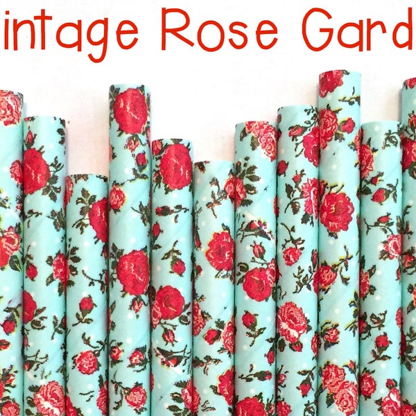 Floral Paper Straws - Etsy