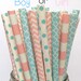 Light Blue Paper Straws - Baby Blue Paper Straws - Cake Pop Sticks ...