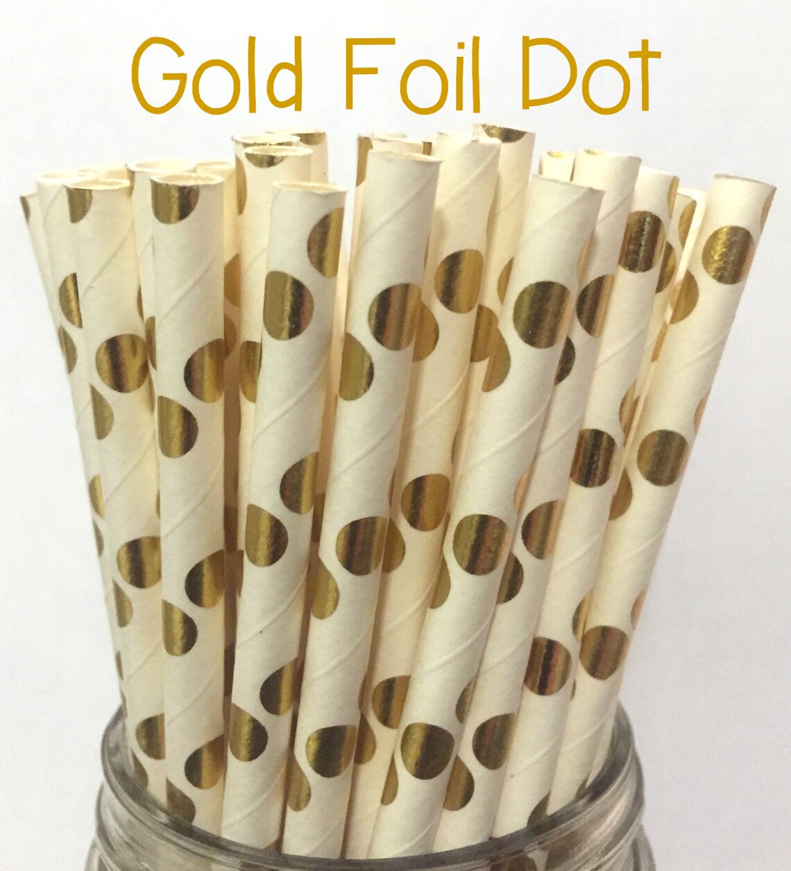 Gold Foil Paper Straws - Gold Straws- Cake Pop Sticks - Drinking Straws ...