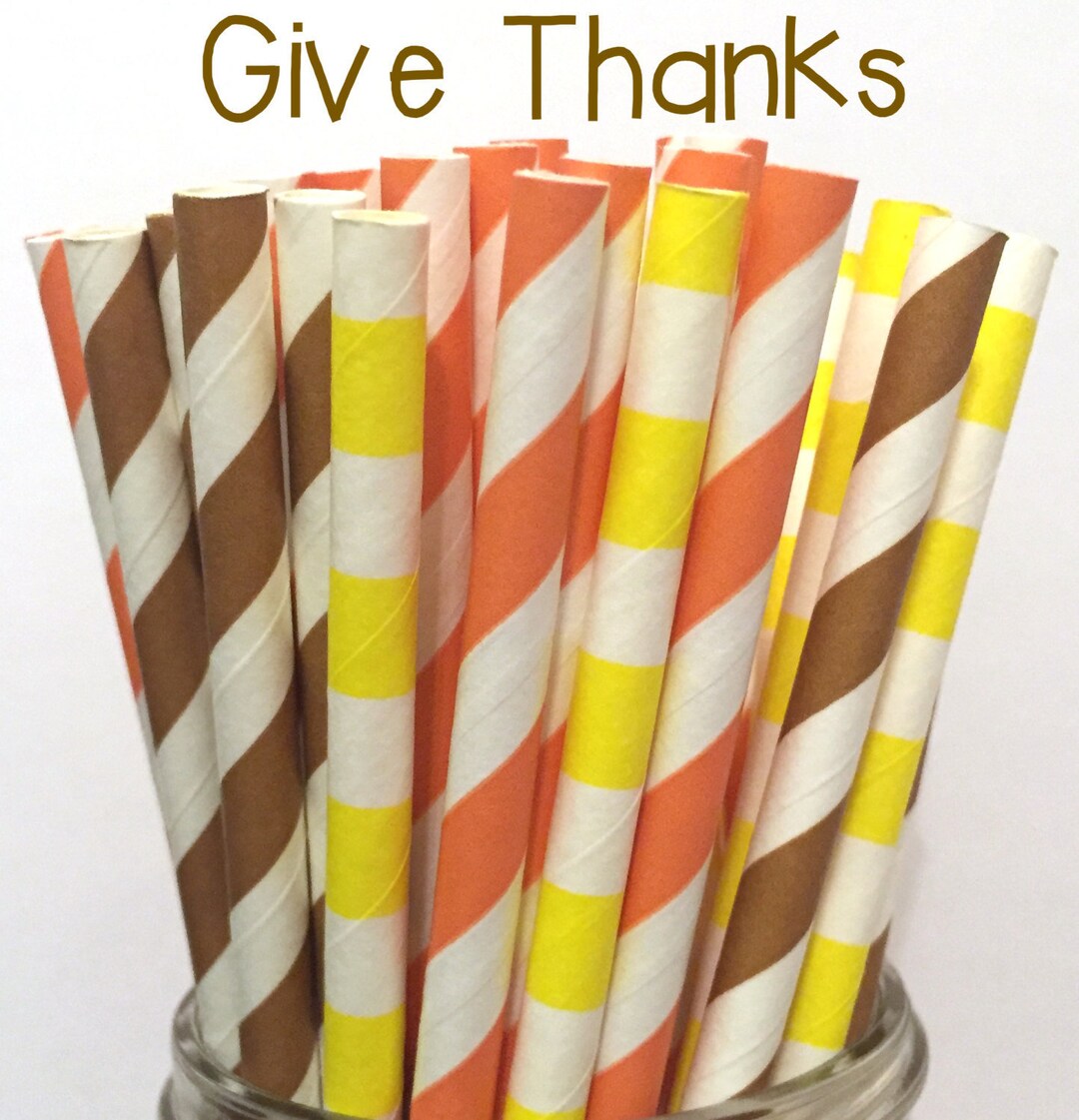 Fall Paper Straws- Thanksgiving Paper Straws - Cake Pop Sticks ...