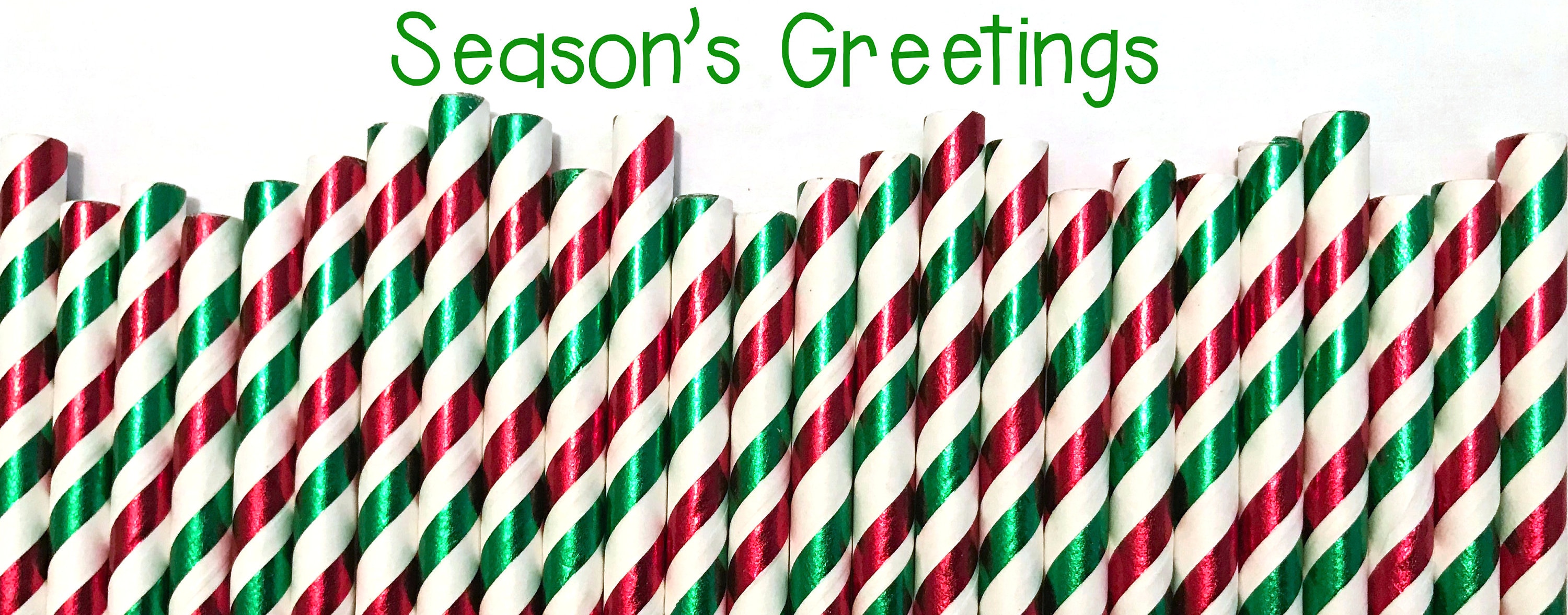 Christmas Paper Straws - Christmas Straws - Red and Green Straws - Cake ...