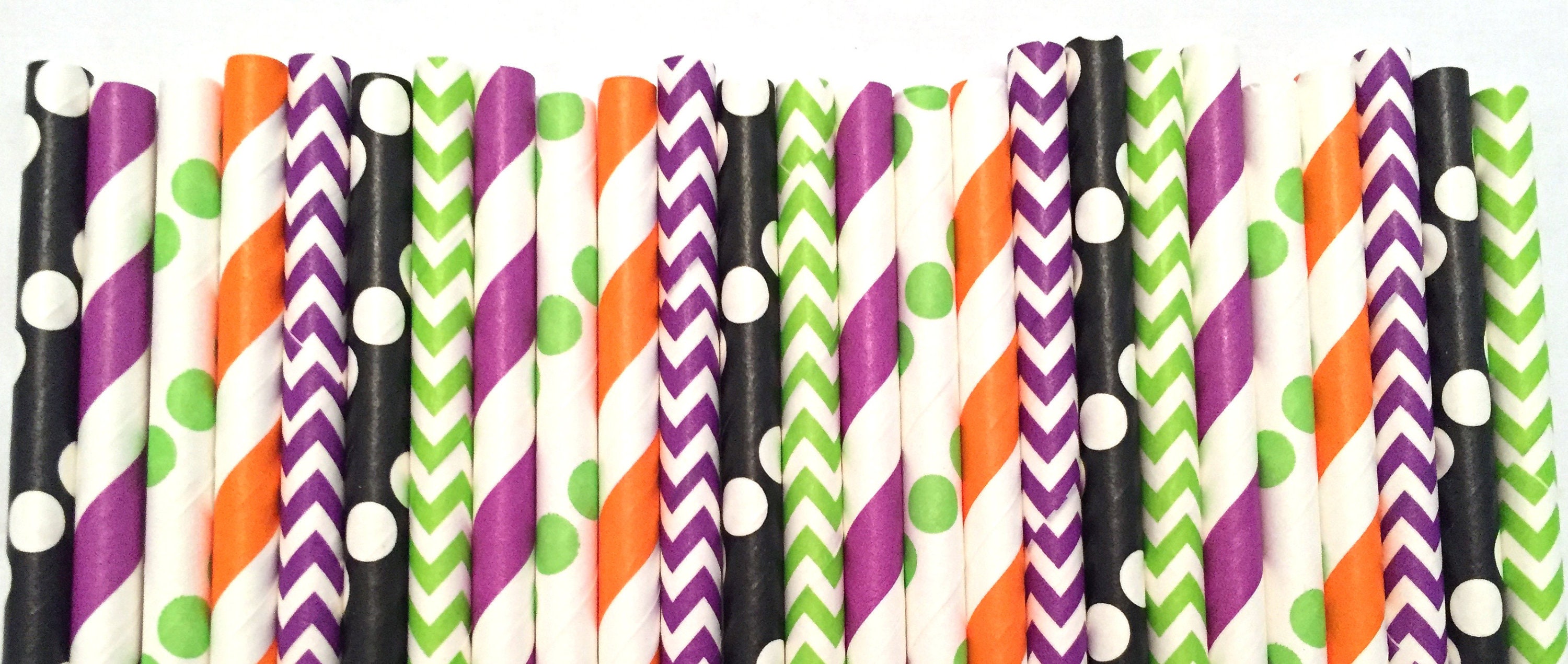 Spider Paper Straws Halloween Straws Cake Pop Sticks - Etsy