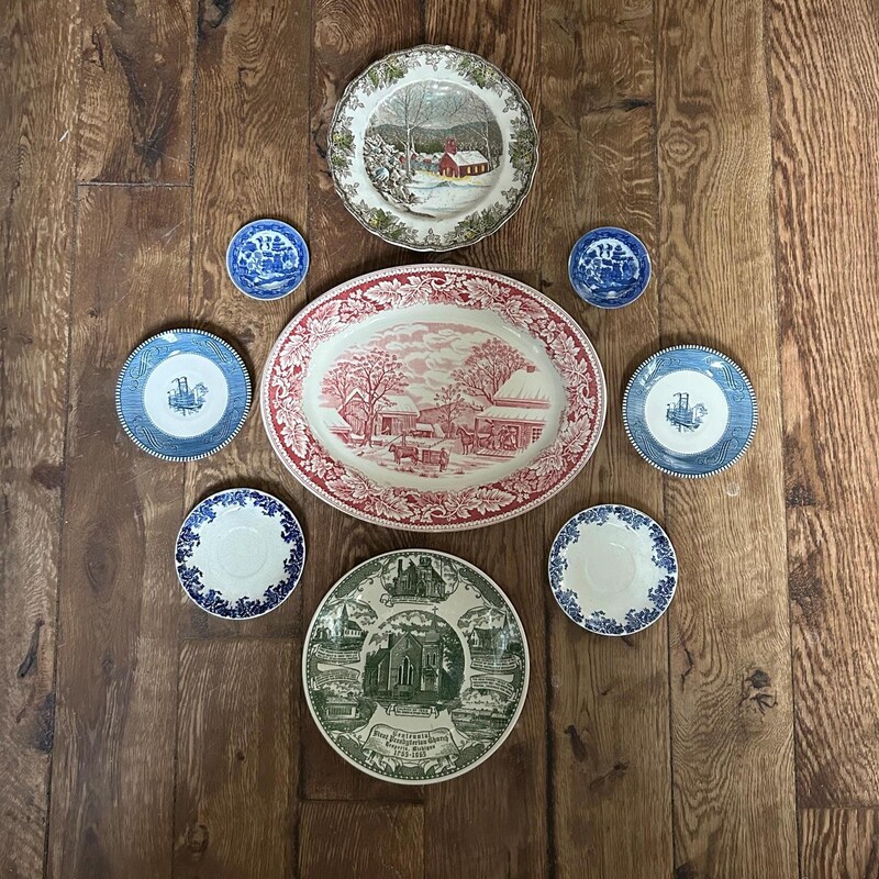 Christmas Antique Plates - Etsy