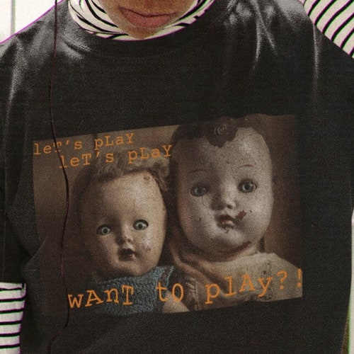 Weirdcore Clothes Vaporwave Shirt Weirdcore Clothing Horror - Etsy