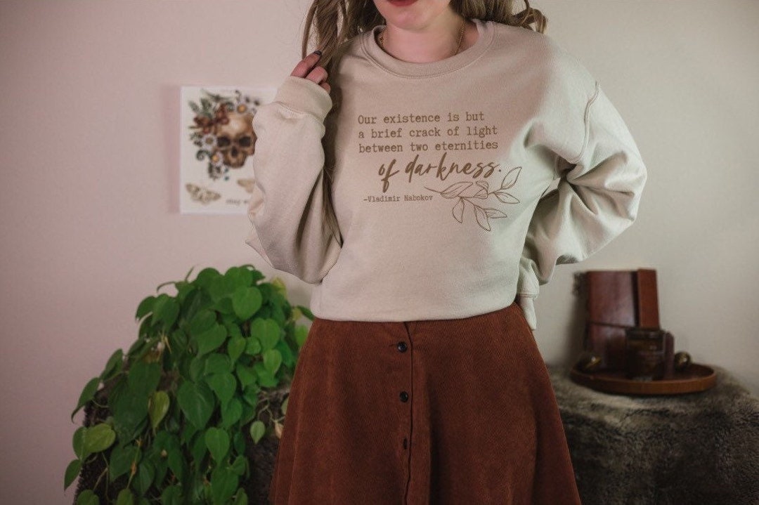 Bookish Sweatshirt Goblincore Clothing Poet Shirt Dark Academia Shirt ...