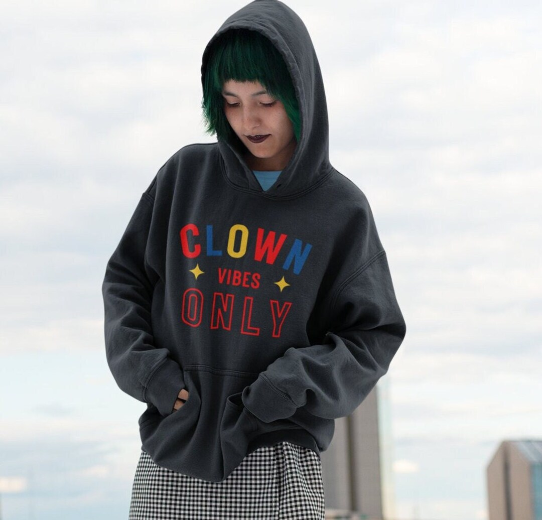 Clowncore Hoodie Clowncore Clothing Clown Core Kidcore Hoodie Clown ...