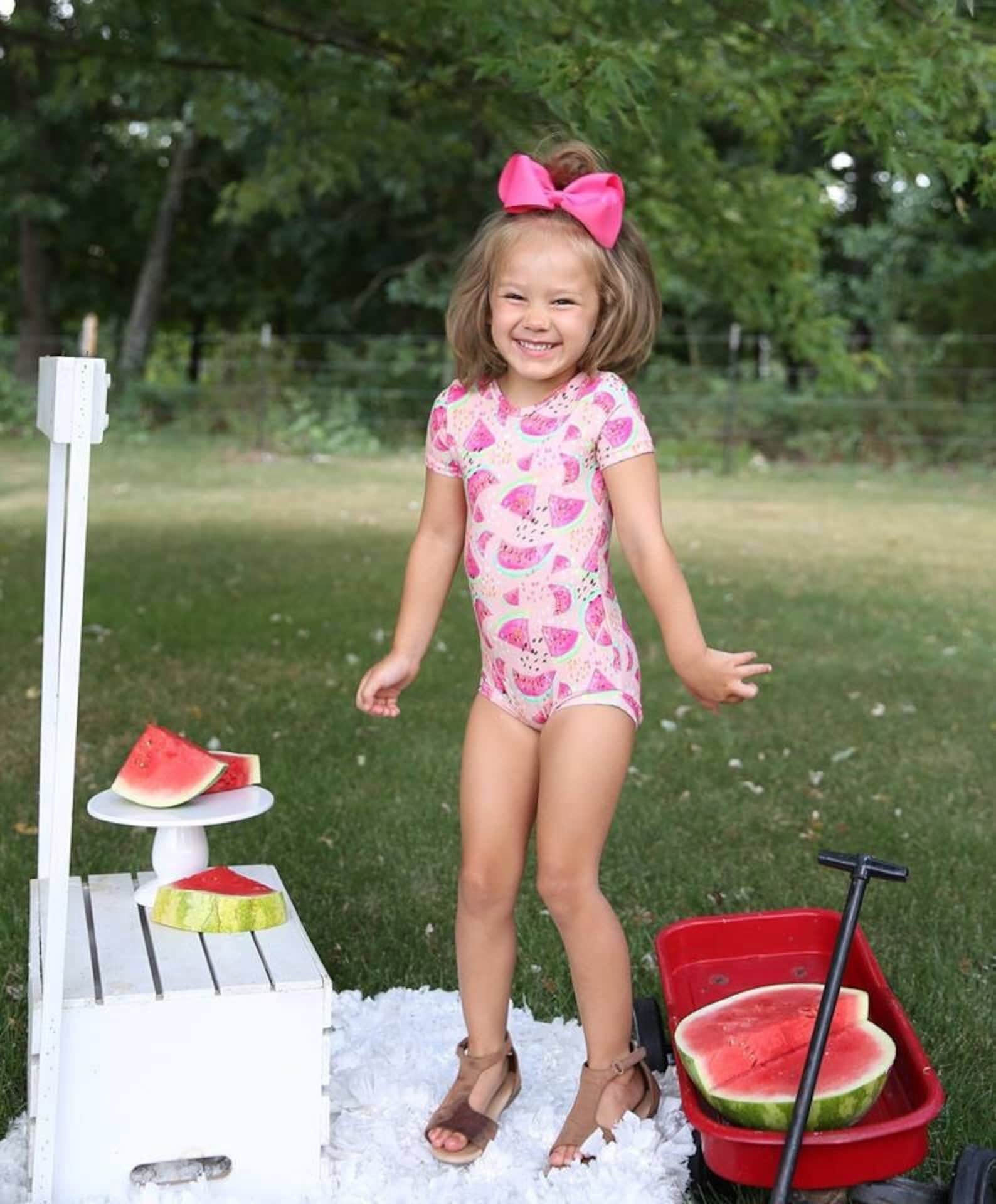 Watermelon Leotard, Girls Leo, Ballerina, Bodysuit, Baby Leotard ...