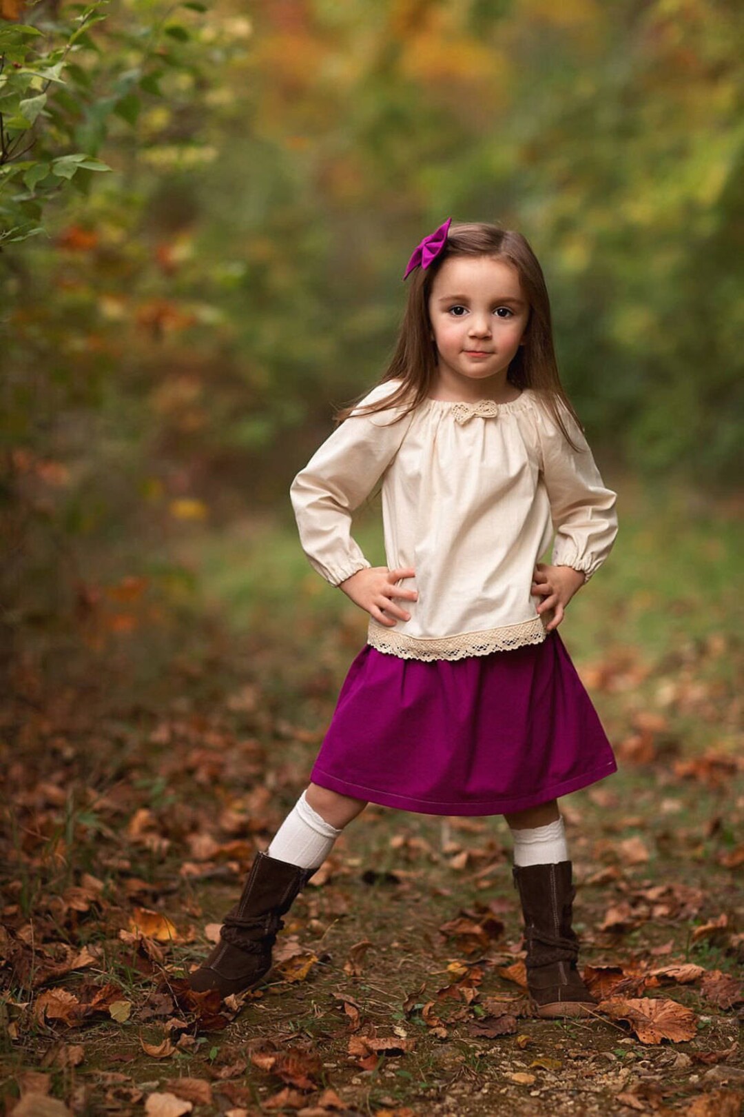 Boho Peasant Top, Ecru Peasant Blouse, Medieval Style, Cotton Girls Top ...