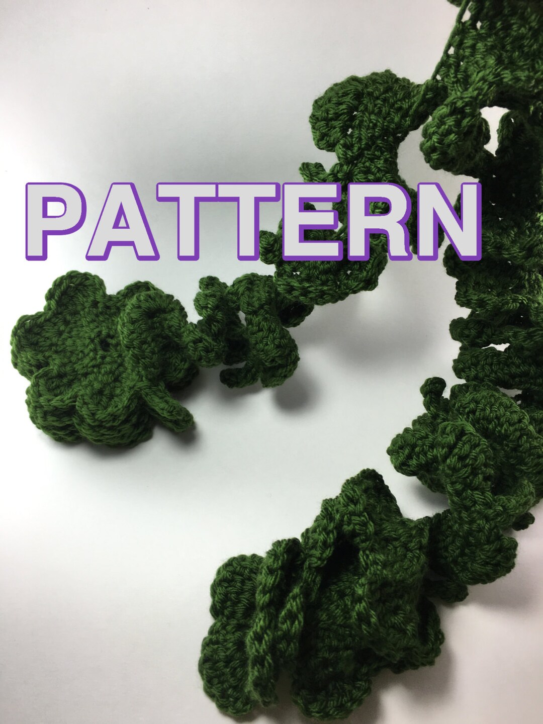 Spiral Shamrock Scarf Crochet Pattern - Spiral Scarf Digital PDF ...