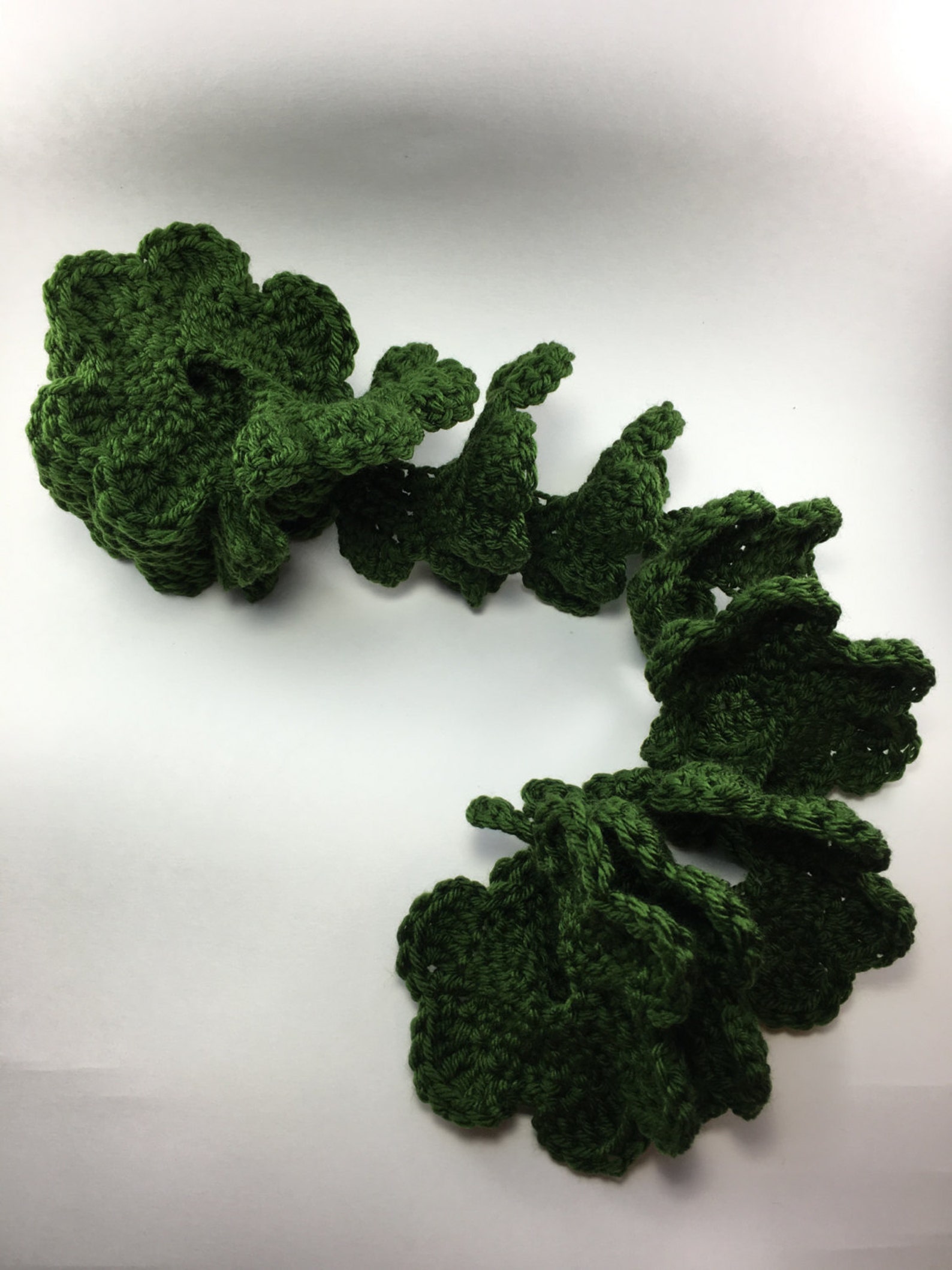 Spiral Shamrock Scarf Crochet Pattern - Spiral Scarf Digital PDF ...