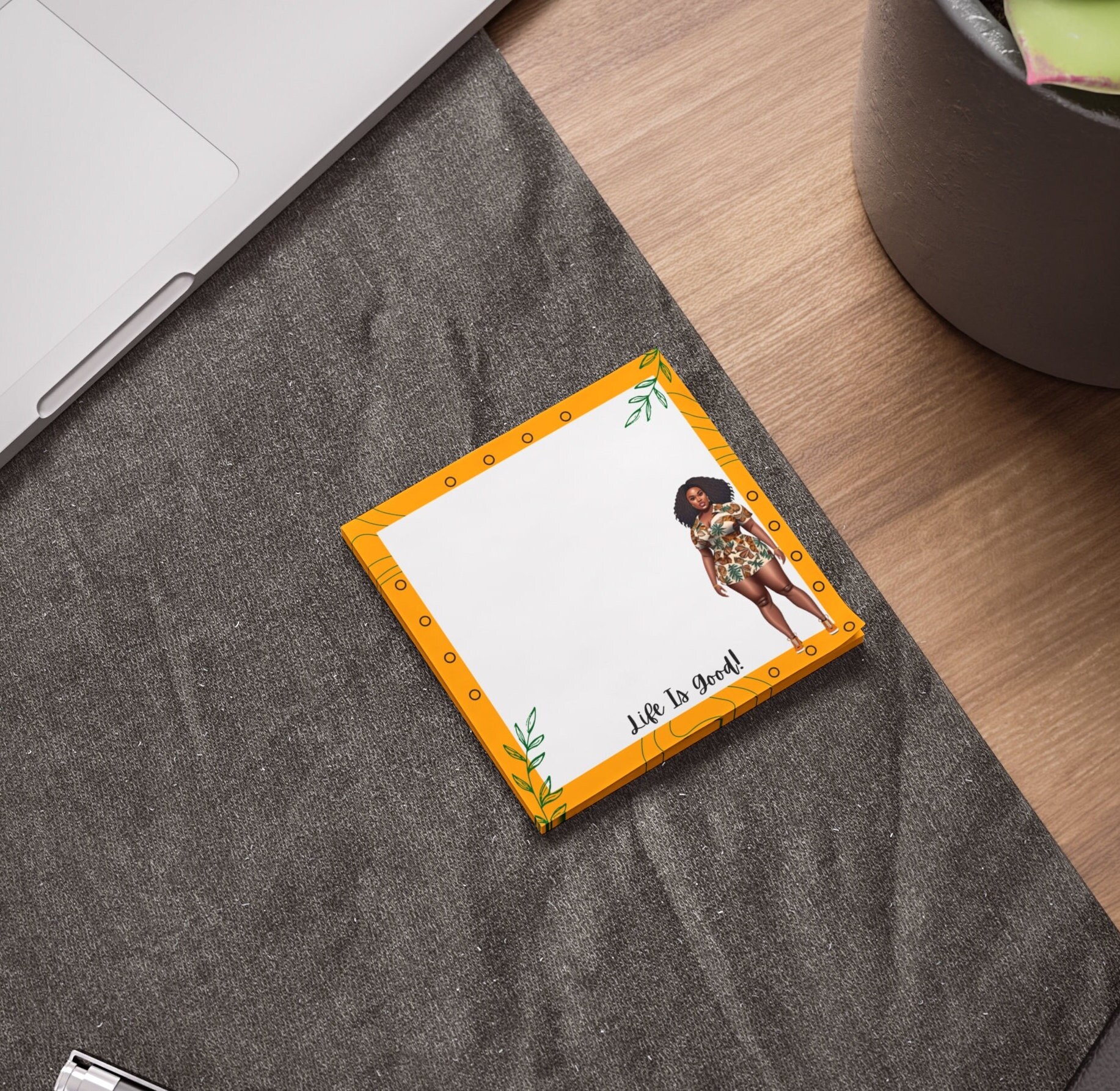 Black Girl Notepad 3x3 to Do List Afrocentric Gifts Office Supplies ...