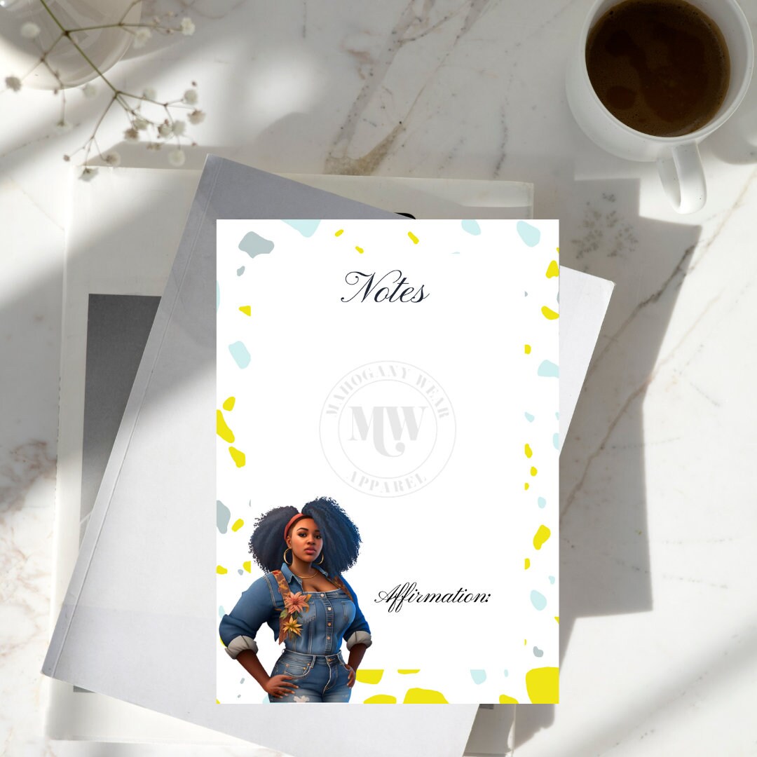 African American Notepad|black Girl Stationery Notepad 4x6|shopping ...