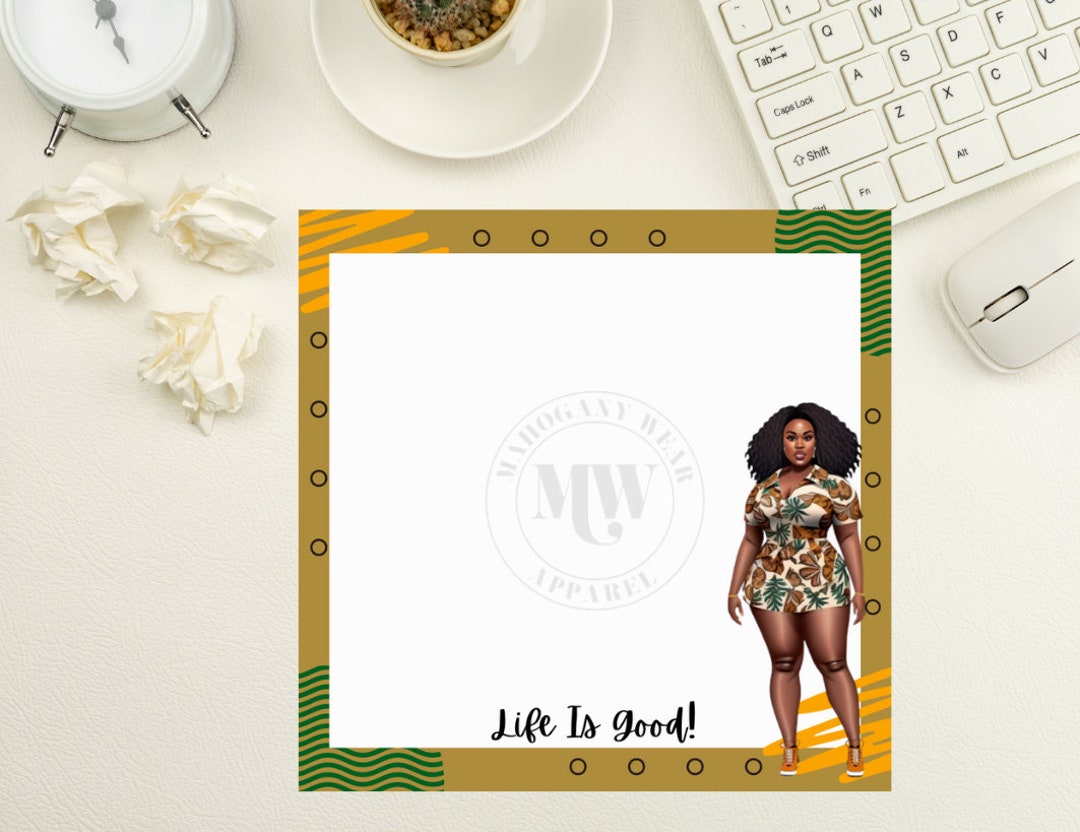 Black Girl Notepad 3x3| to Do List| Afrocentric Gifts| Office Supplies ...