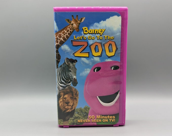 Barney Let's Go to the Zoo VHS / Vintage Video VHS Tape / Retro Movie ...