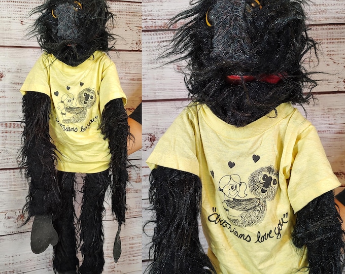 Vintage Monkey Monster Hand Puppet Plush Vintage / 1970s 70s / Retro ...