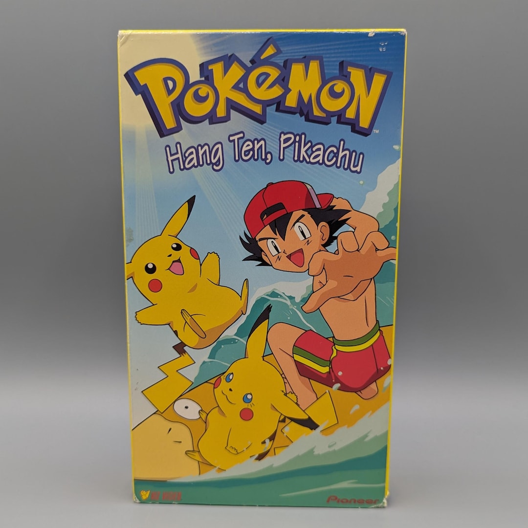 Pokemon Hang Ten, Pikachu VHS Cartoon Anime / Vintage Video VHS Tape ...