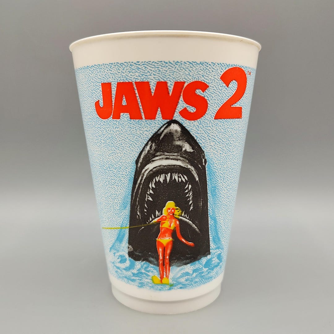 Vintage Plastic Cup / Rare 1978 JAWS 2 Movie Promo Plastic Cup ...