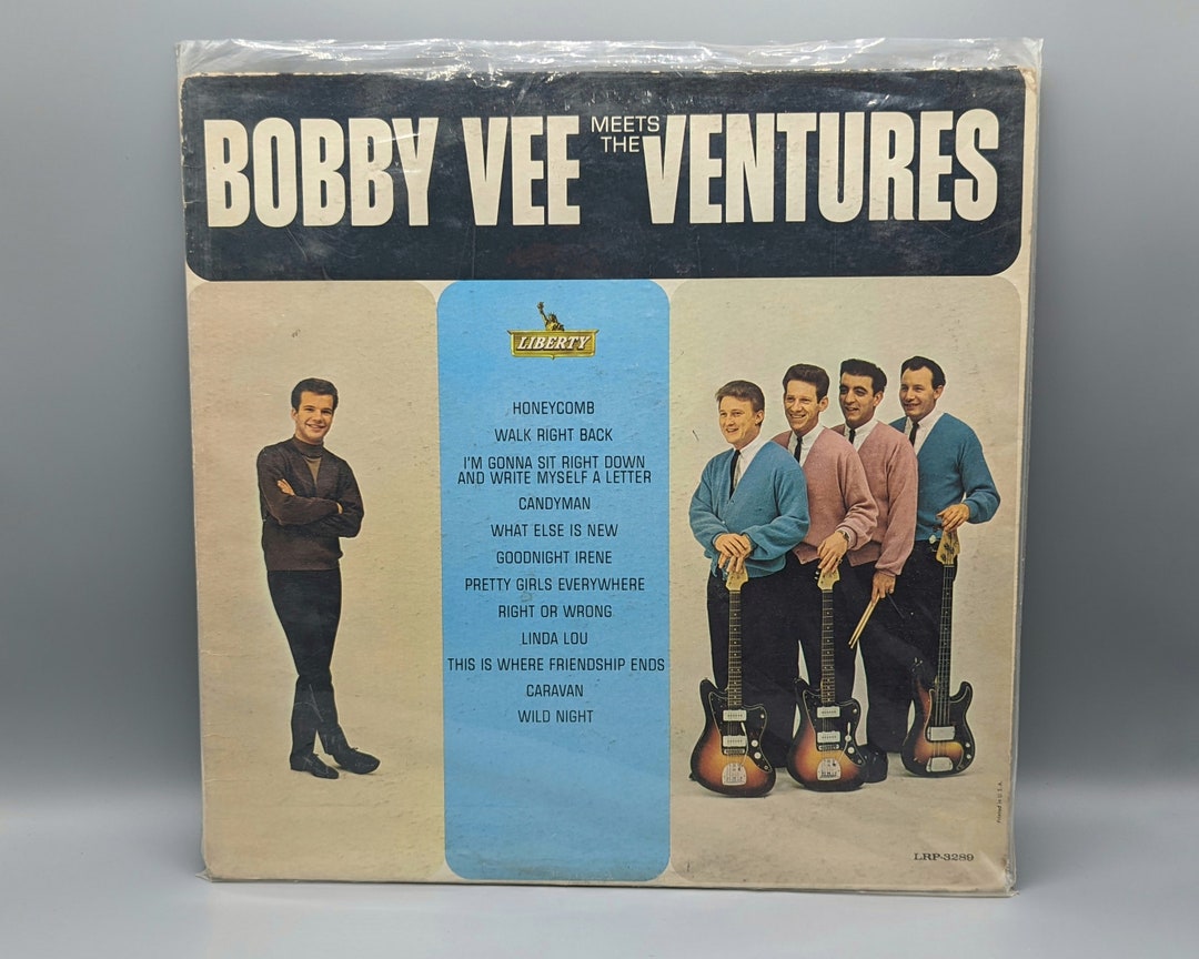 Bobby Vee Meets the Ventures Vinyl / Vintage Vinyl Record / Retro Album ...