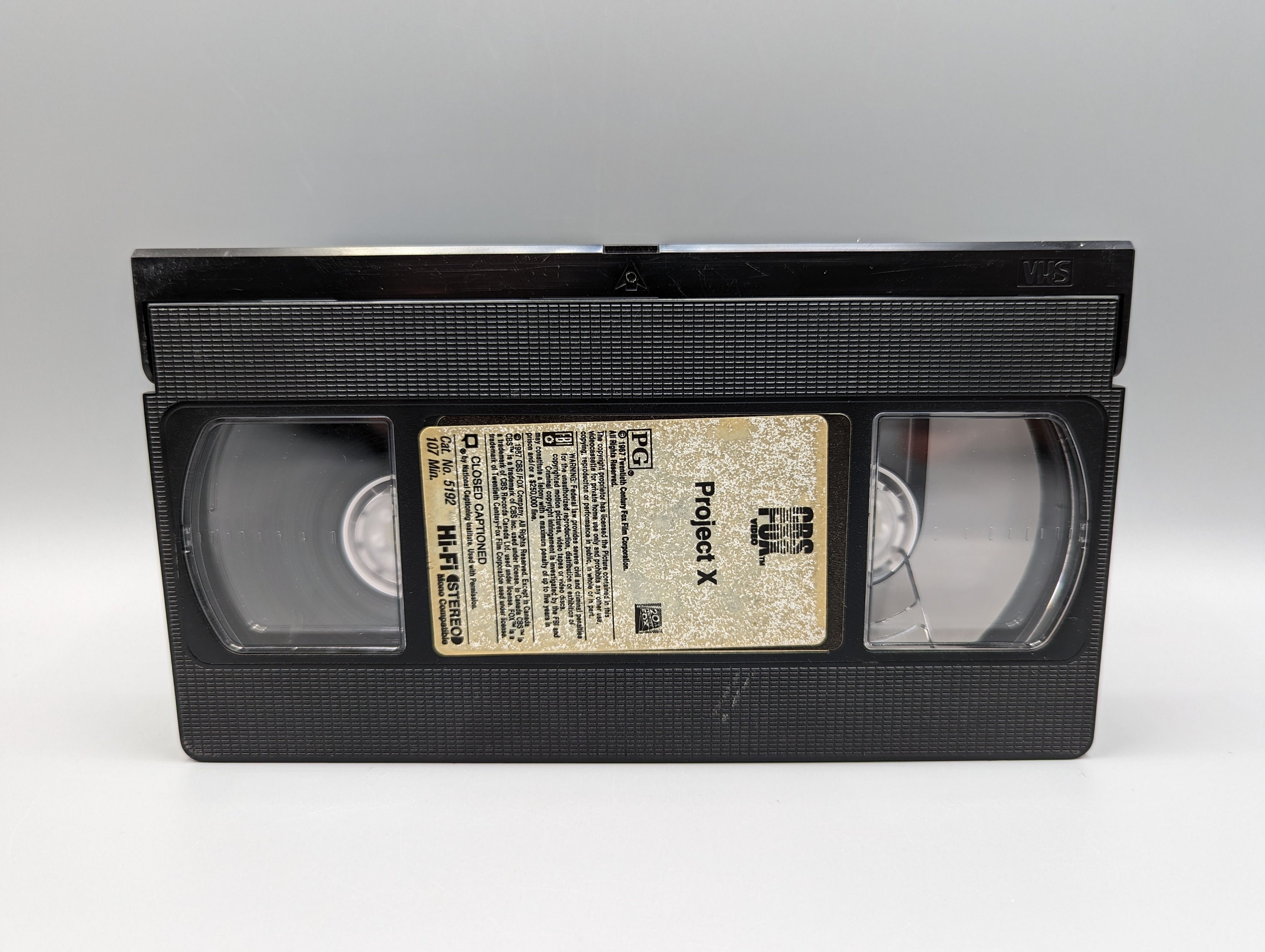 Project X VHS / Vintage VHS Tapes / 1980s 80s / 1990s 90s - Etsy Australia