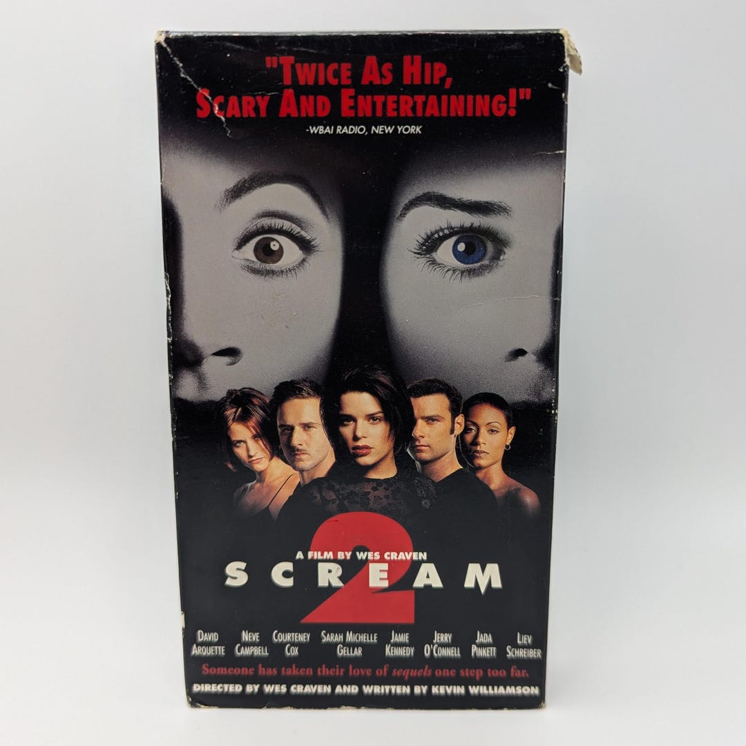 Scream 2 VHS / Vintage Video VHS Tape / Retro Movie Film / 1980s 80s ...