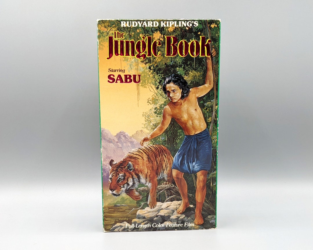 The Jungle Book Starring Sabu 1991 / Vintage VHS Tapes / Cartoon ...