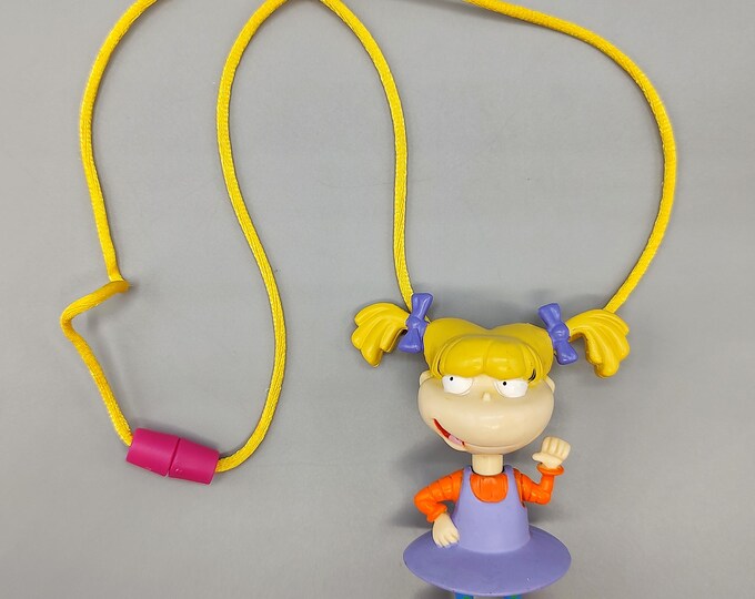 Vintage 1999 Nickelodeon Rugrats Angelica PVC Necklace Figurines PVC ...