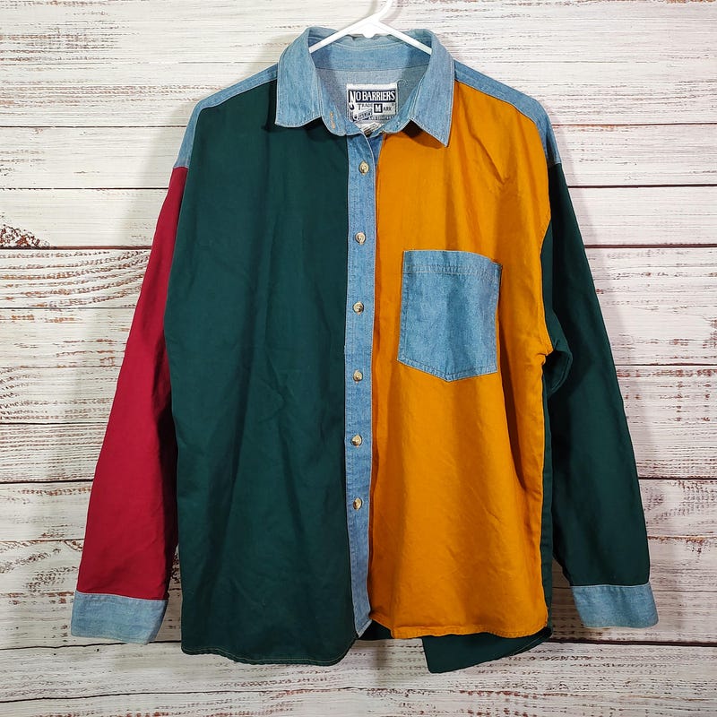 90s Color Block - Etsy