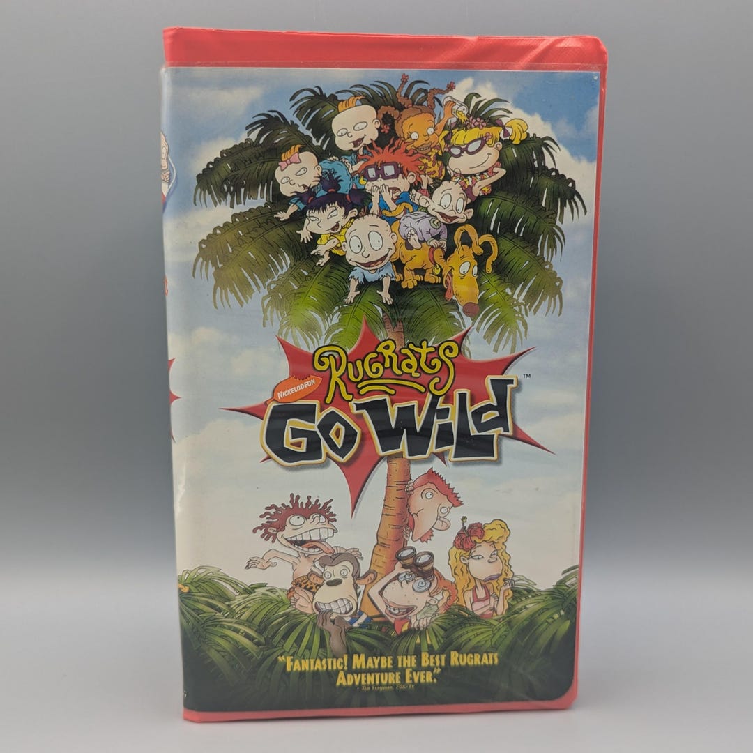 Rugrats Go Wild VHS / Vintage Video VHS Tape / Retro Movie Cartoon Film ...