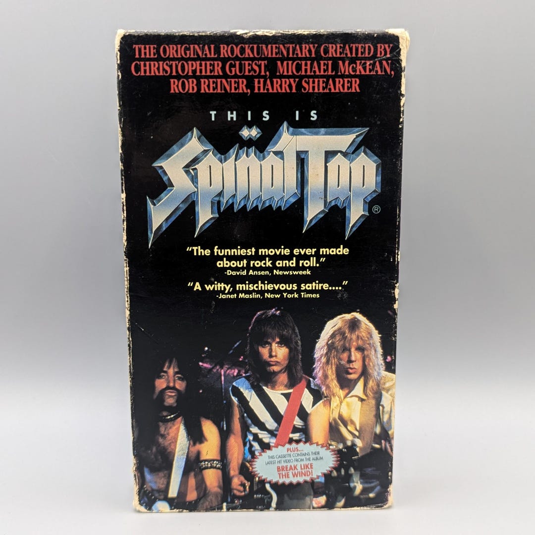 Spinal Tap 1992 VHS / Vintage Video VHS Tape / Retro Movie Film / 1980s ...