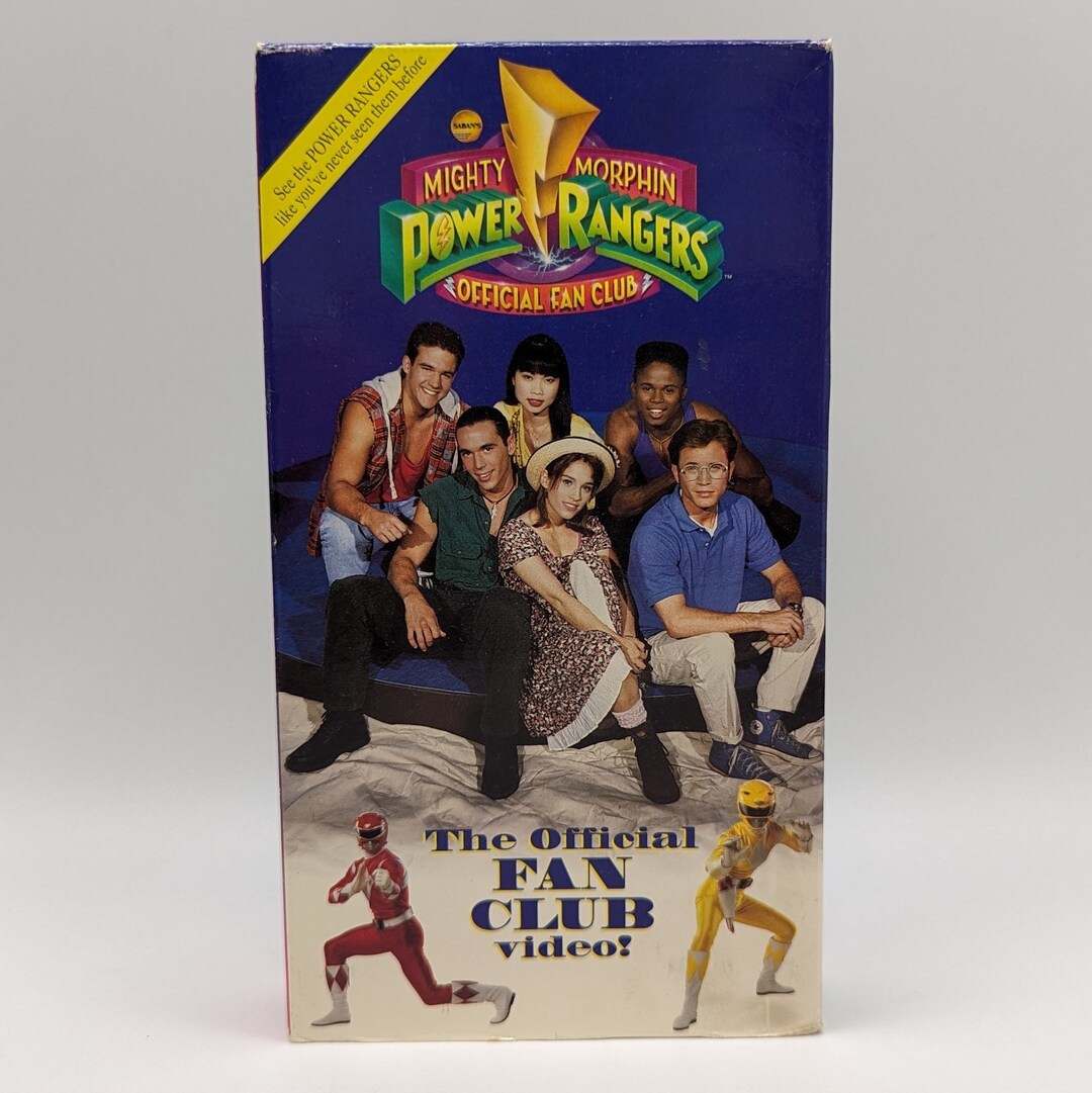 Mighty Morphin Power Rangers Fan Club Video MMPR / Vintage Video VHS ...