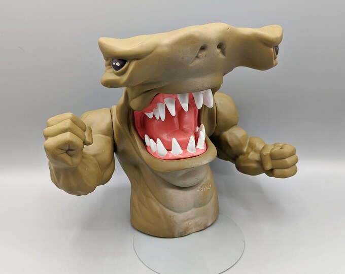 Vintage 1994 Mattel Street Sharks Hammer Head Shark JAB Hand Puppet ...