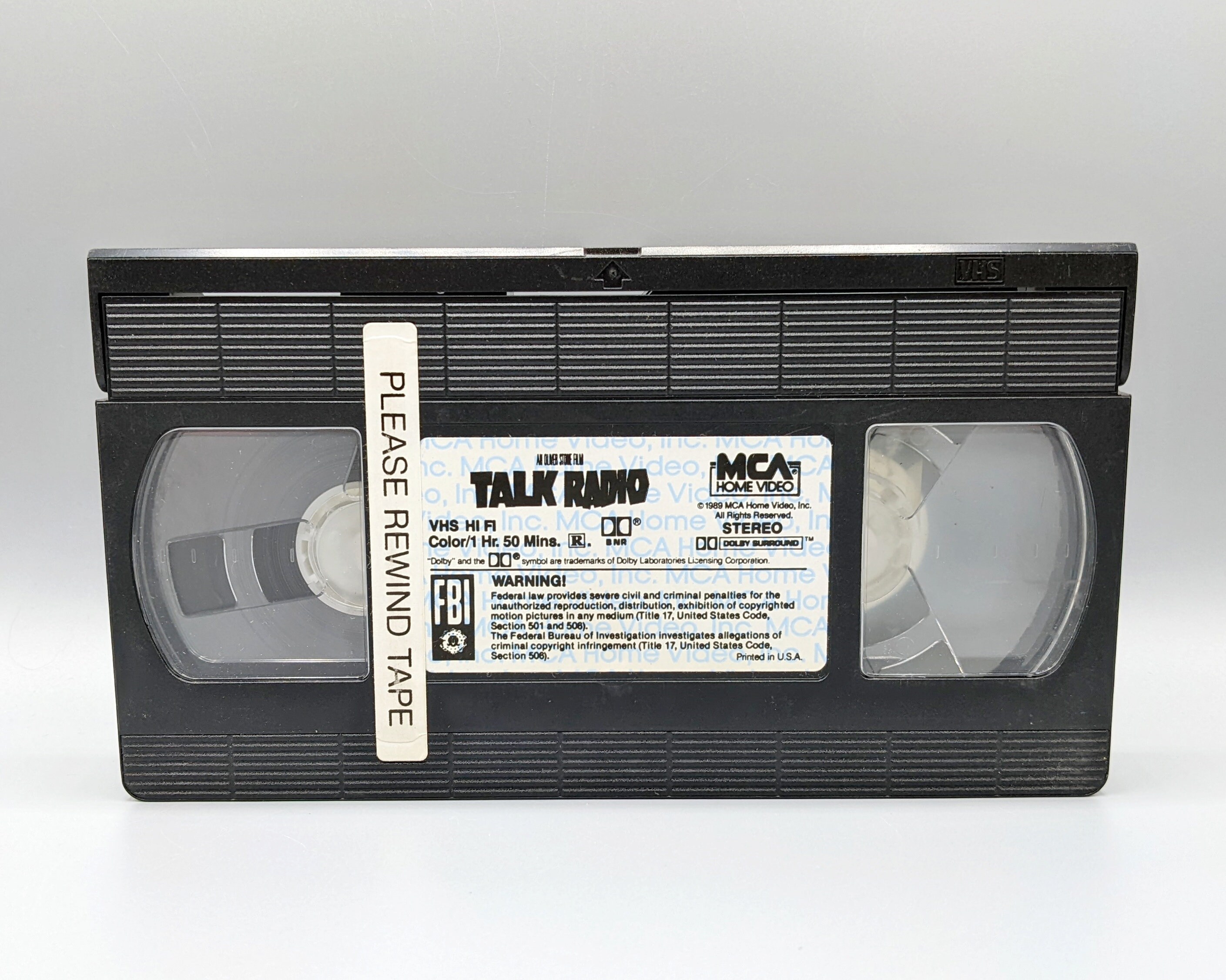 Talk Radio VHS / Vintage Video VHS Tape / Retro Movie Film / - Etsy ...