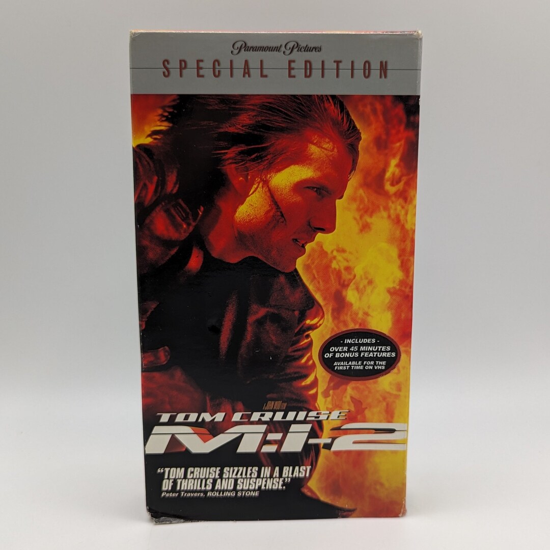 Mission Impossible 2 MI:2 VHS / Vintage Video VHS Tape / Retro Movie ...