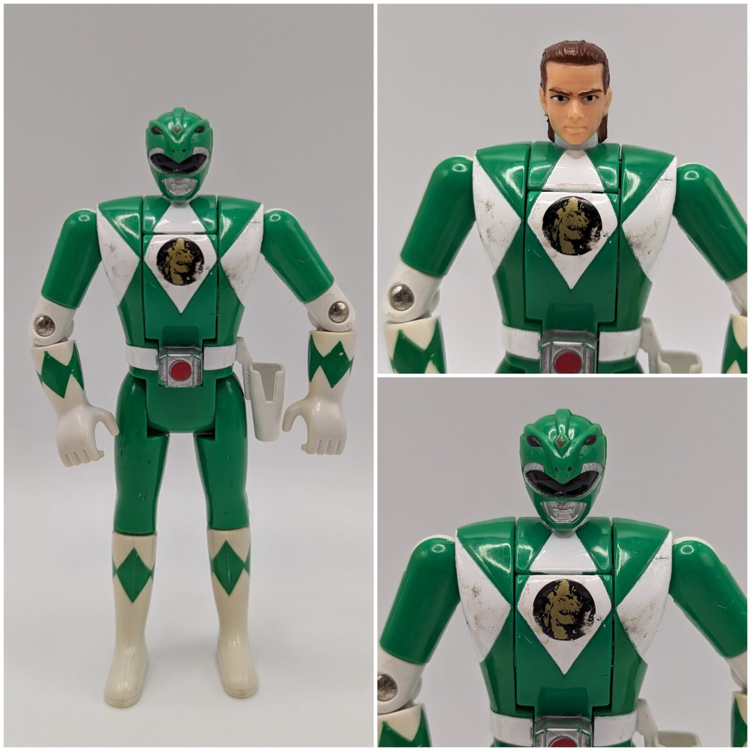 Vintage MMPR Power Rangers Action Figure / Auto Morphin Flip Head ...