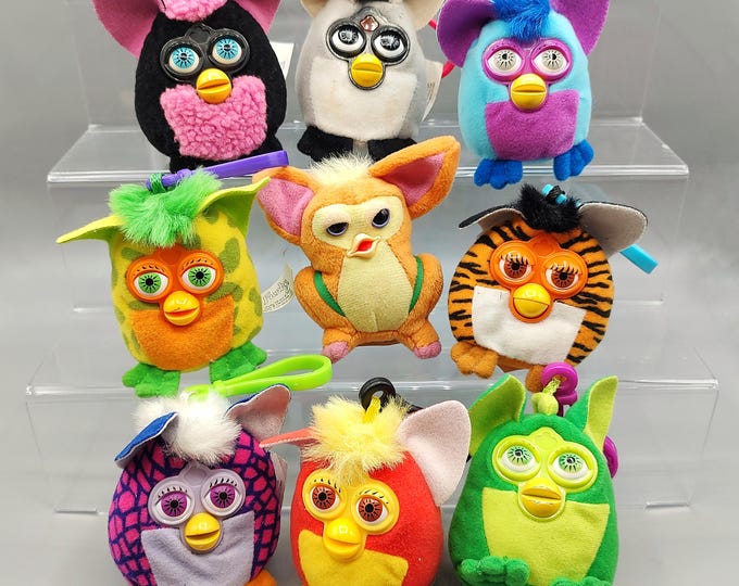 Vintage 1990s Furby Plush Clip / Mcdonalds Happy Meal Prize / Vintage ...