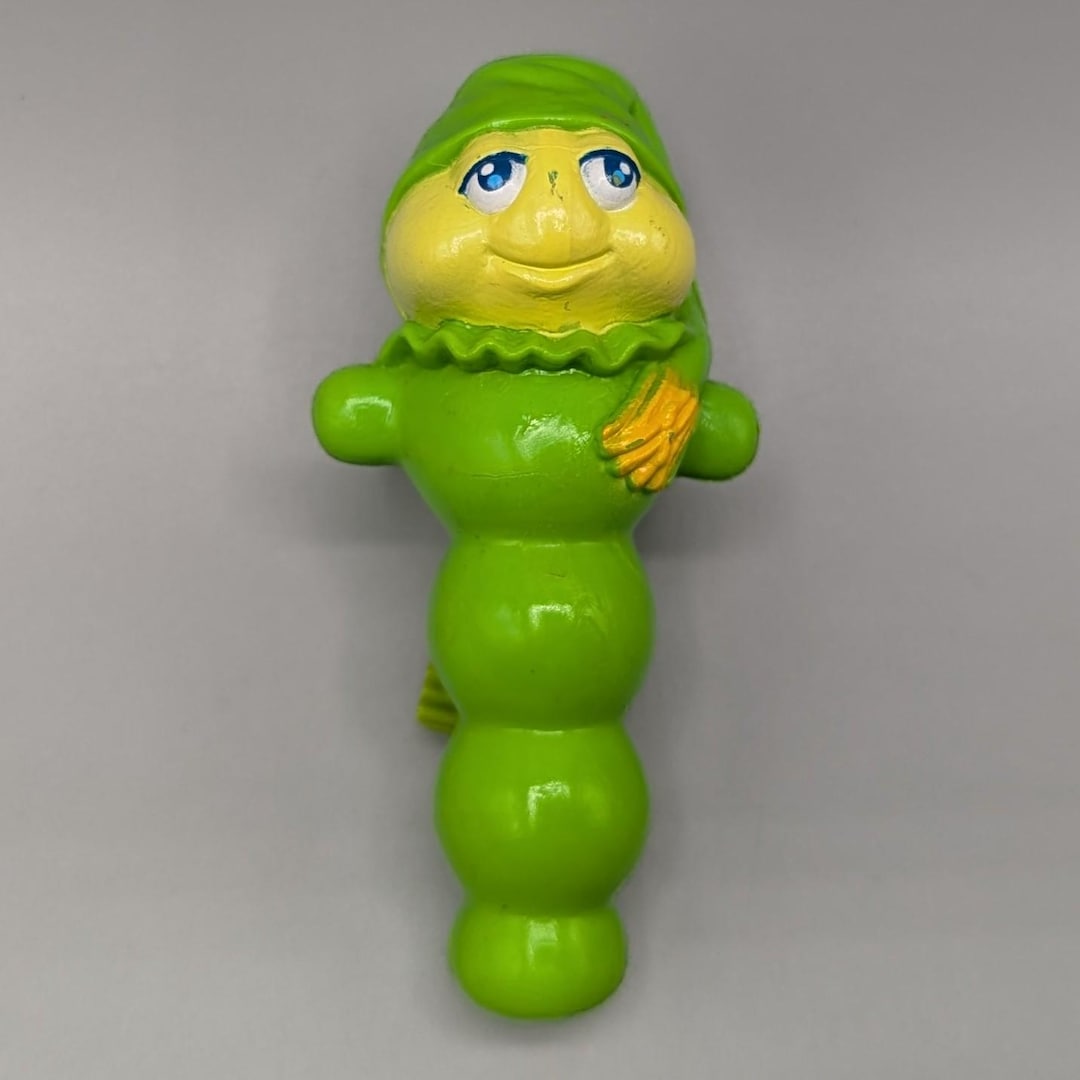 Glo Worm 3 Inch Clip-on Figure Vintage 1984 Hasbro PVC / Retro Stuffed Toy Glow Worm 1980s 80s ...