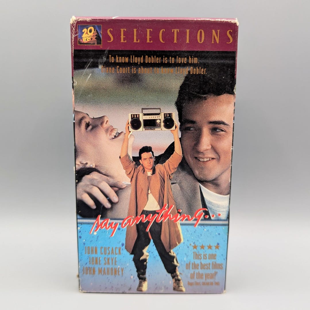 Say Anything VHS / Vintage Video VHS Tape / Retro Movie Film / 1980s ...