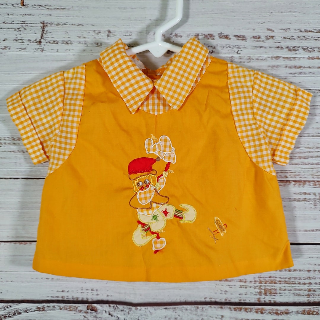 Vintage Baby Shirt / Retro Baby Button Down / Infant Newborn / 6M 6 ...