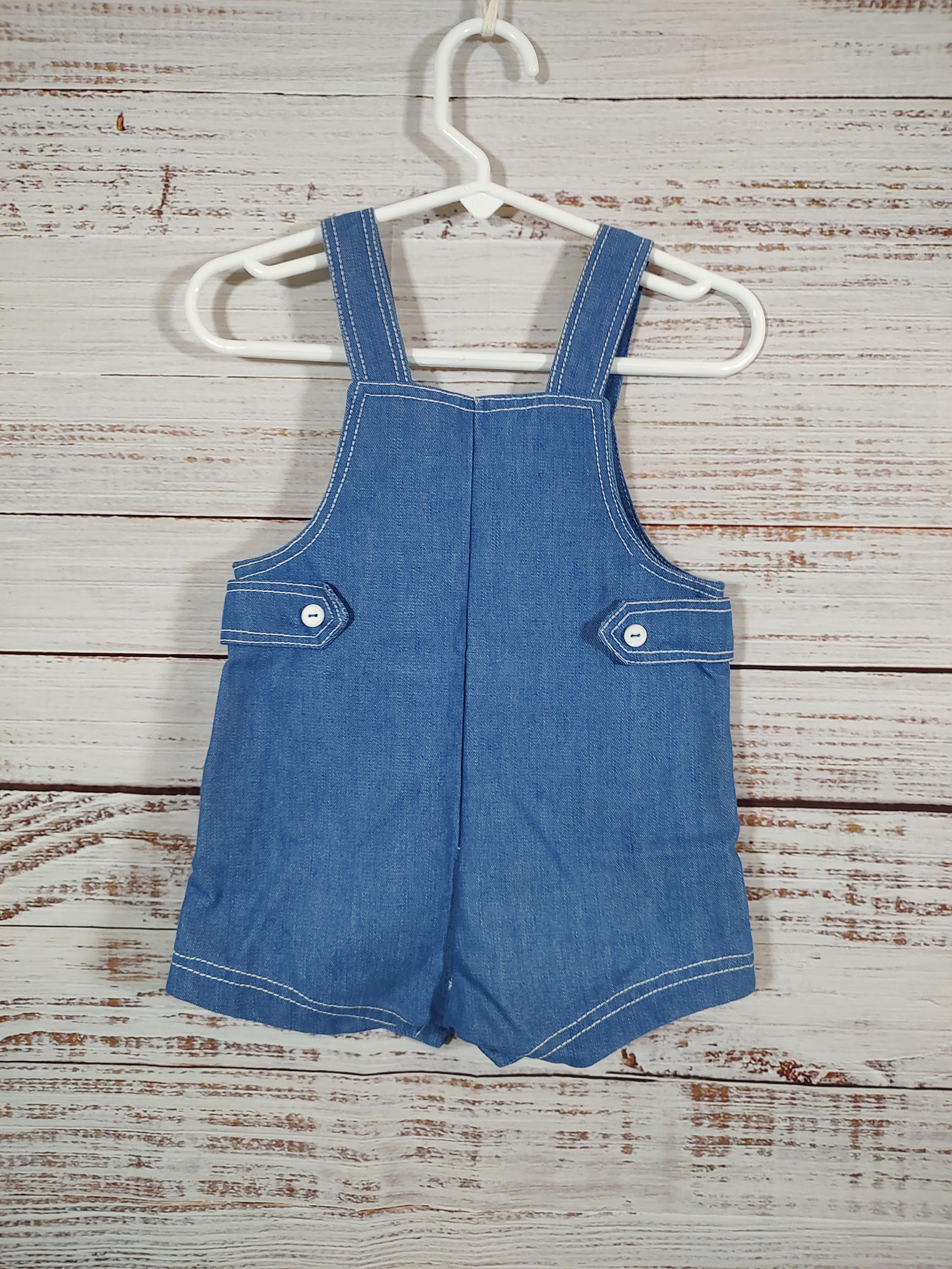 Baby Vintage Denim Overalls / 1990s 90s Overall / Infant 9M 9 Months ...