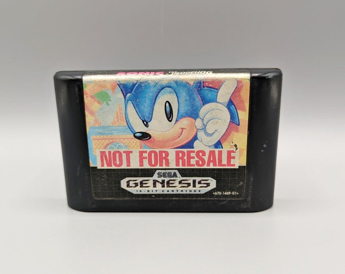 Sonic the Hedgehog Not for Resale Version TESTED and WORKING / Sega ...