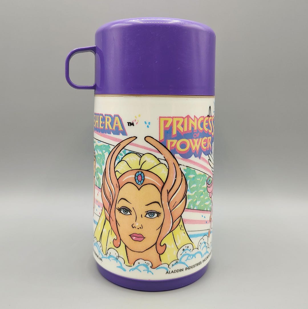 Vintage She-ra Princess of Power POP Shera Lunchbox Thermos / Plastic ...