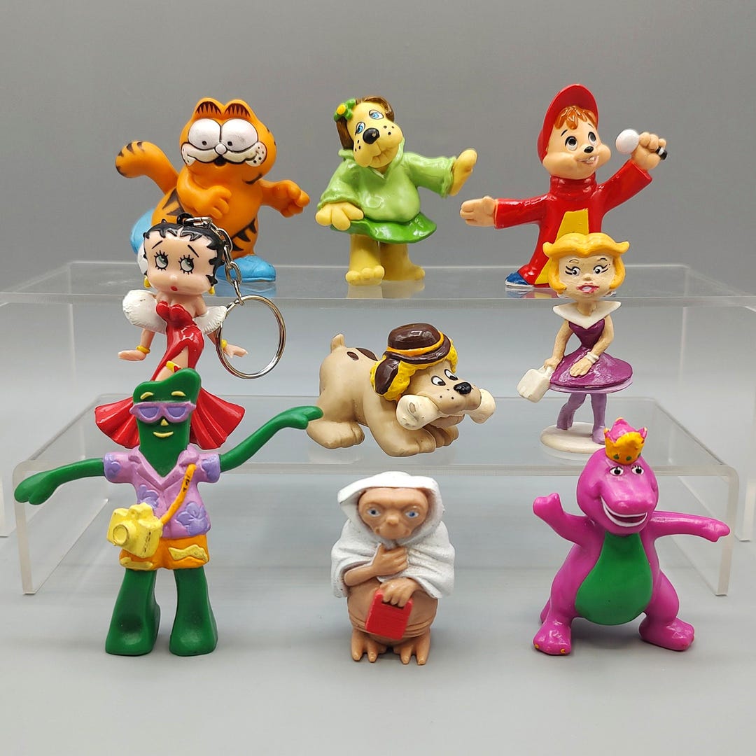 Vintage Cartoon Character Figures / Miniature Figurines PVC / Toy Retro ...
