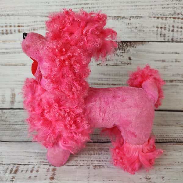 Stuffed Pink Poodle - Etsy
