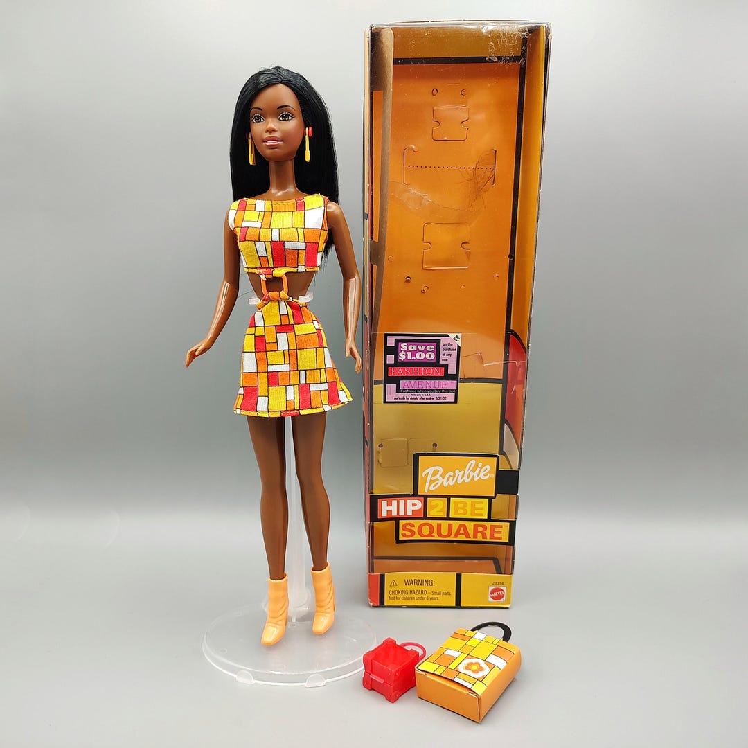 Vintage Barbie Hip 2 Be Square Christie African-american Groovy Doll ...